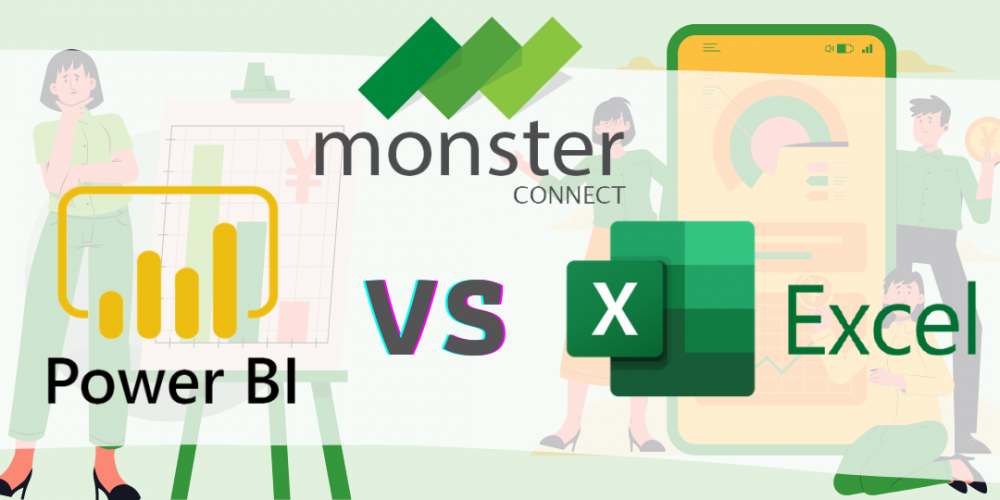 Monster Connect Power BI Vs Excel 