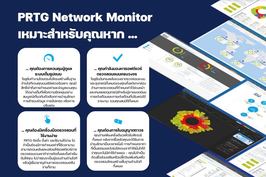 Monster Connect | PRTG Network Monitor จัดการระบบเน็ตเวิร์ค